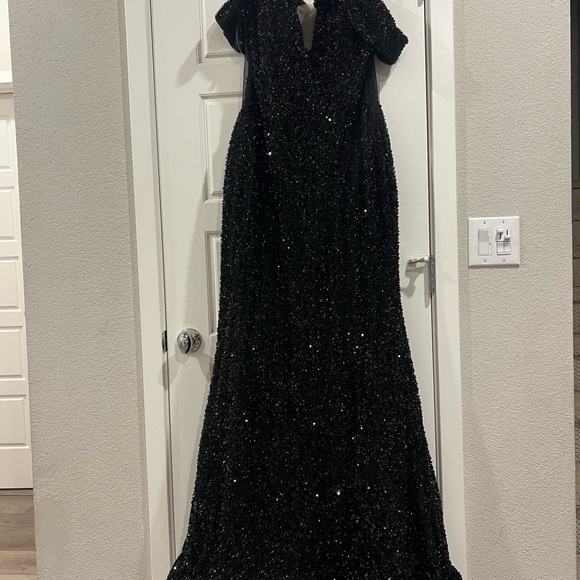 Cinderella | Dresses | Elegant Black Sequin Gown | Poshmark
